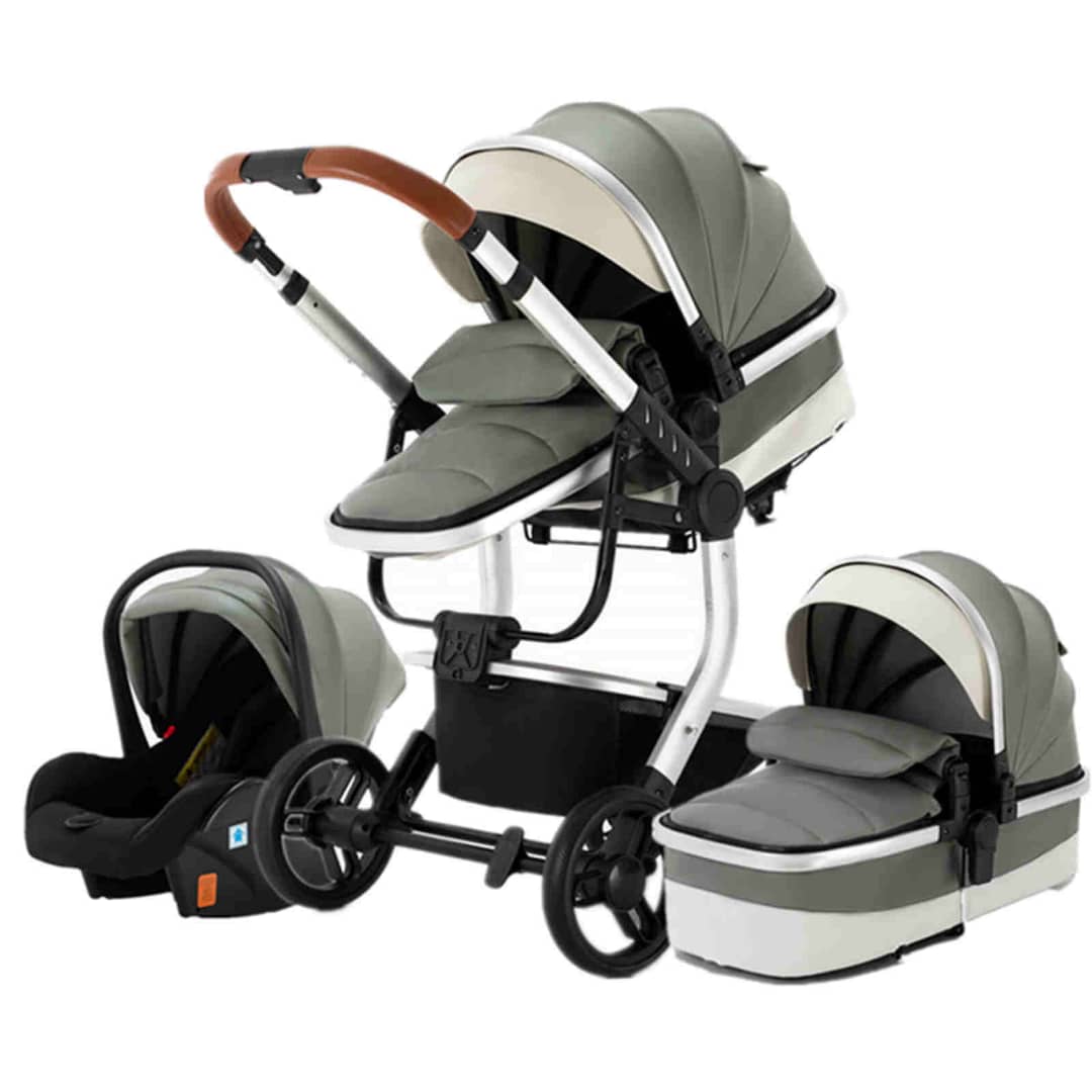 3-in-1 Baby Stroller Upgraded Luxury Travel System For Newborns ...