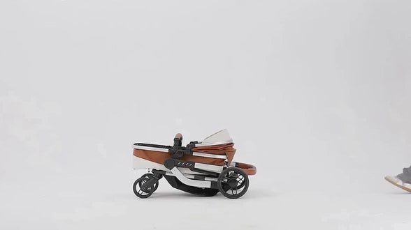 Royal Brown Upgraded 3-in-1 Baby Stroller For Newborns – Maternity Miracles